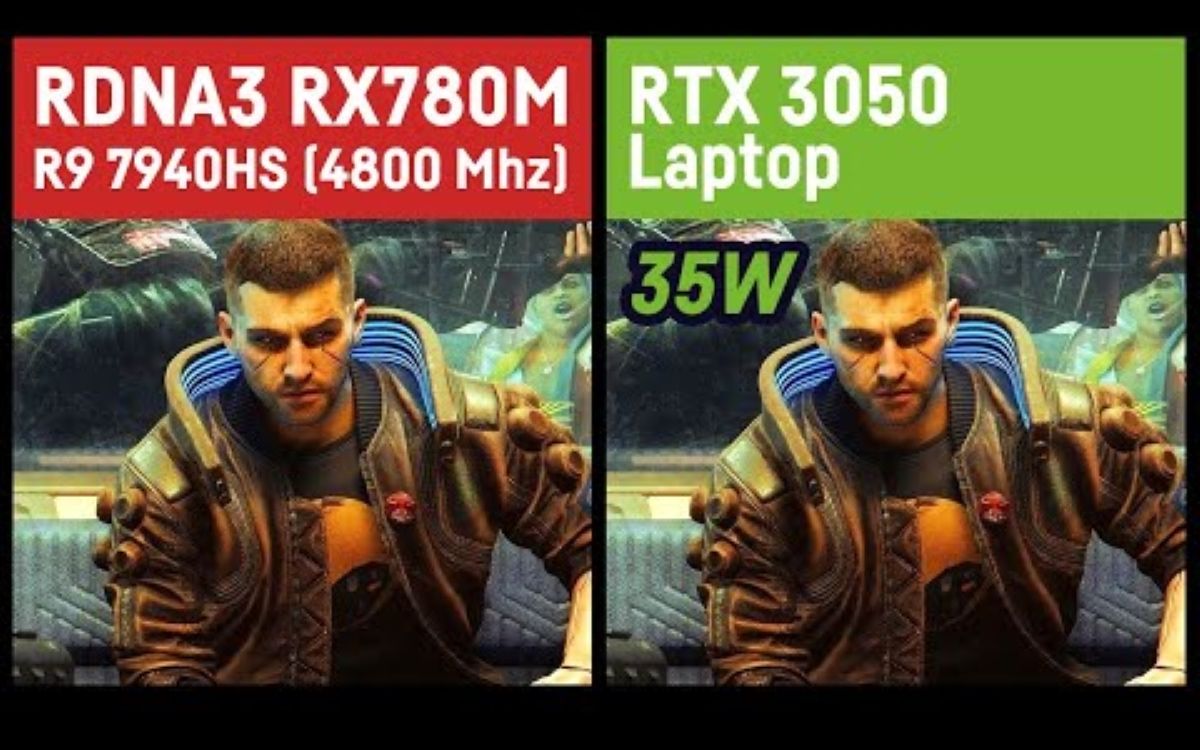 Radeon RX 780M (RDNA 3) vs RTX 3050 (35W) 笔记本移动端 核显vs...
