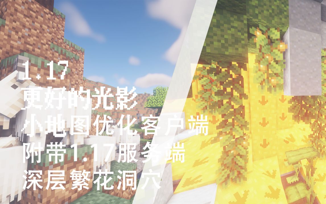 Minecraft 1.17地毯端下载 繁花洞穴体验!更好的光影!优化客户端!