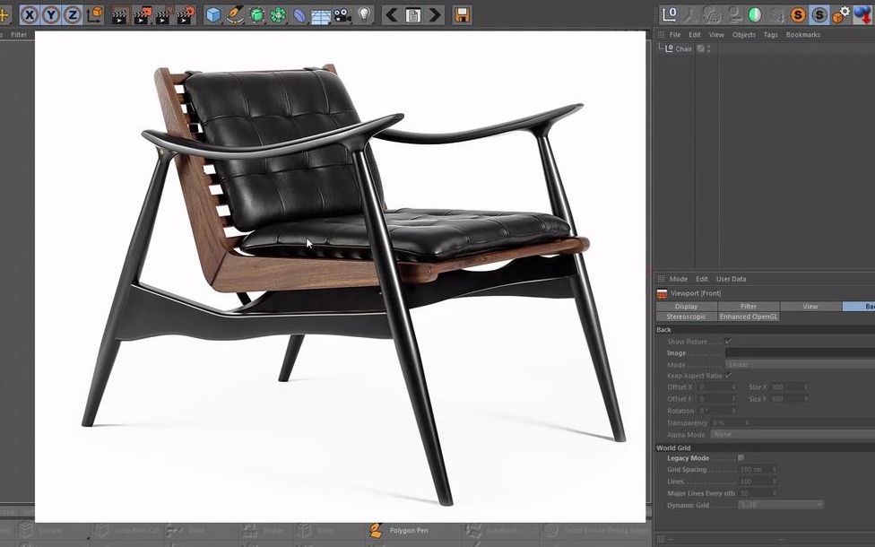 【C4D教程】高品质沙发的建模视频