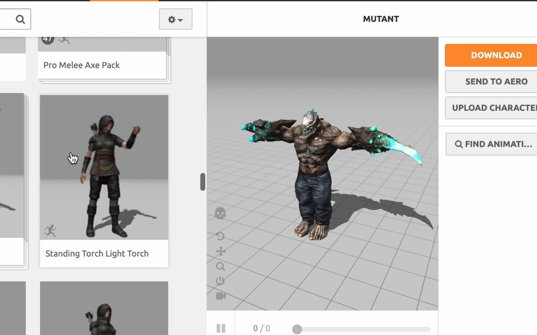 threejs实现FBX模型加载并播发动画