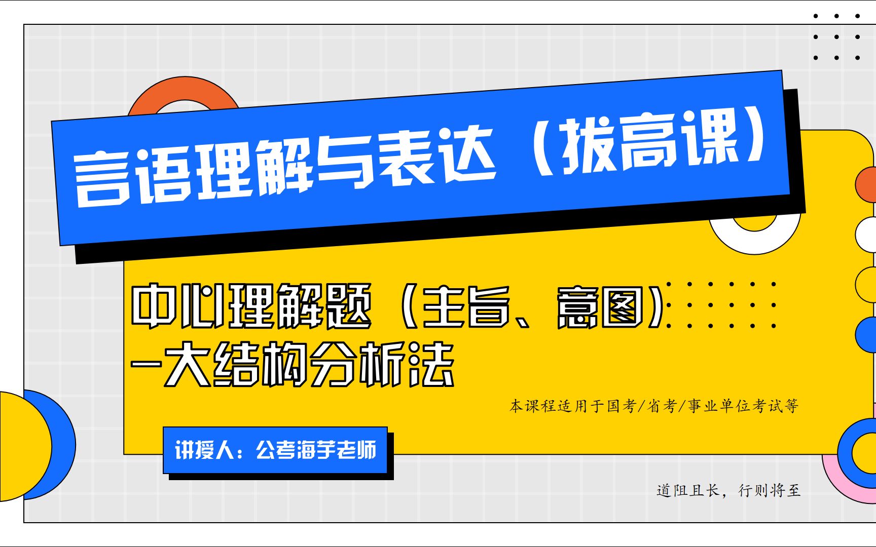 言语拔高课-中心理解-大结构分析法-总分总关系1
