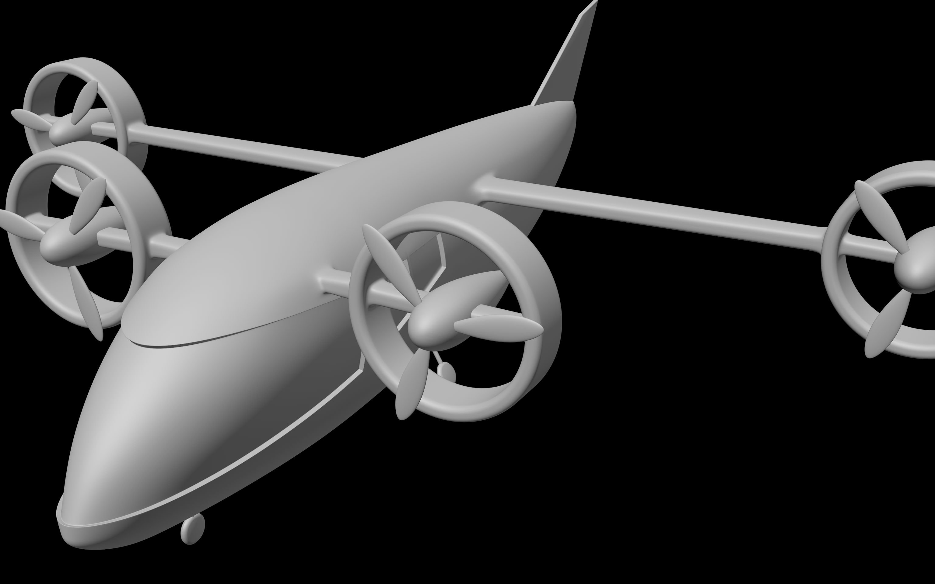 C4D建模教程小飞机4