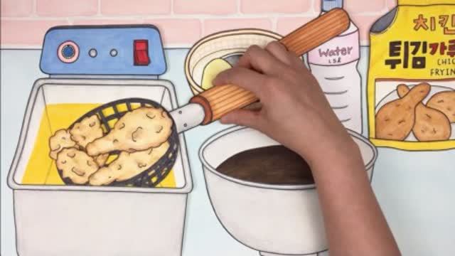 定格动画:国庆请大家吃鸡,漫画里的王者,能不香吗!