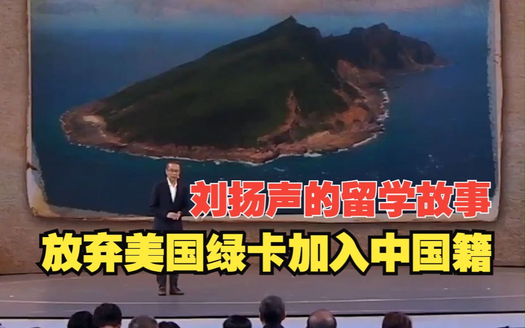 “放弃美国绿卡入了中国国籍“,中国台湾学者刘扬声讲述家国情怀。