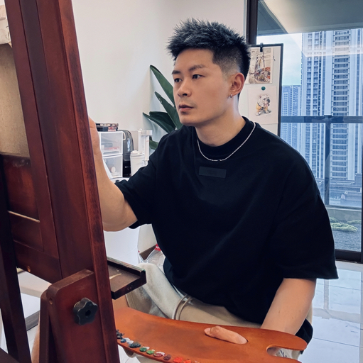 清华学长李吵吵教画画 