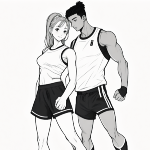 情侣健身的日常