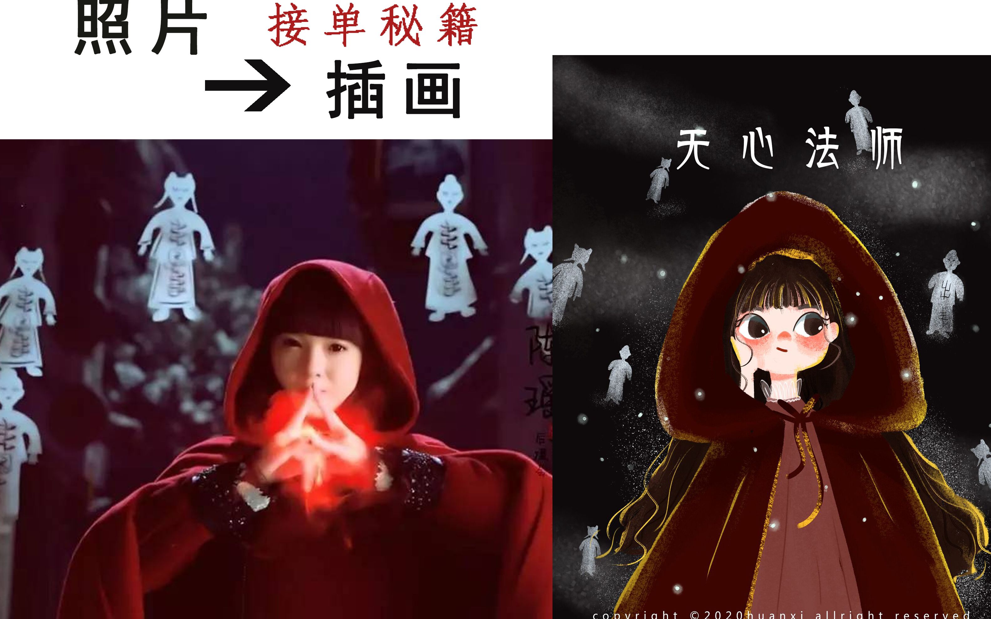 ...300一张的插画头像,照片转插画的小技巧, 如何把现有的东西转换成...