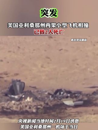 突发!美国亚利桑那州两架小型飞机相撞已致2人死亡!#美国#飞行事故#...
