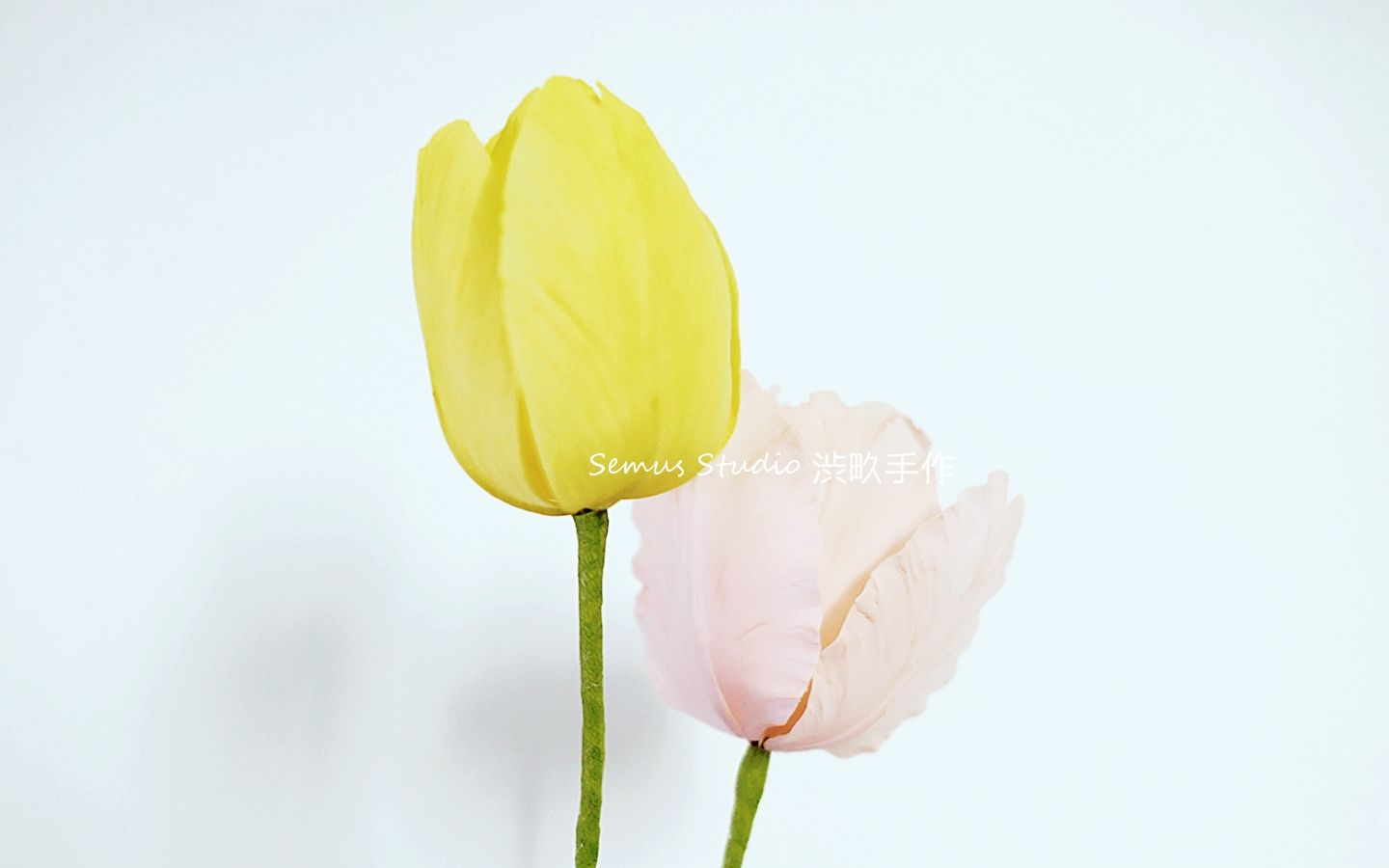 【粘土花】郁金香法式风情仿真花黏土花教程分享手工DIY制作文艺小...