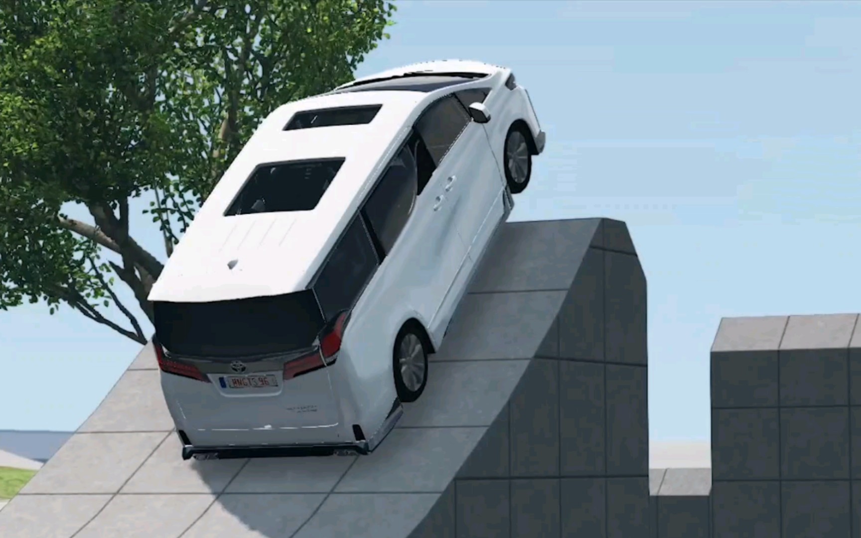 《悬挂测试》车祸模拟器 丰田埃尔法