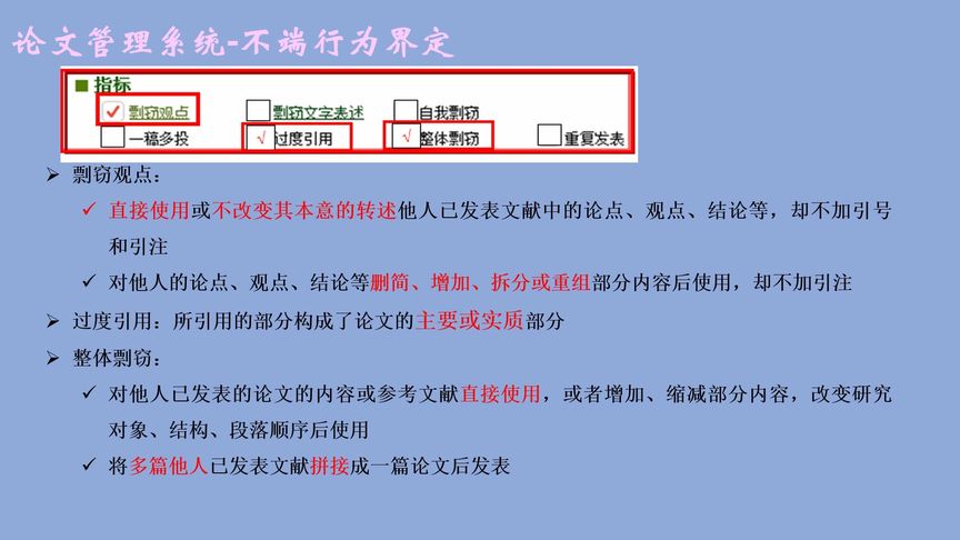 论文查重之学术不端行为的界定