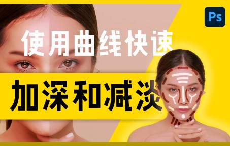 Ps教程——使用曲线快速加深和减淡