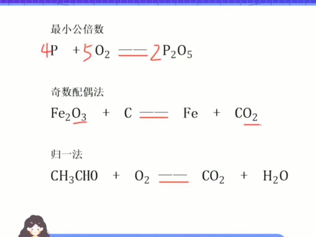 化学方程式配平非常好用的三种方法