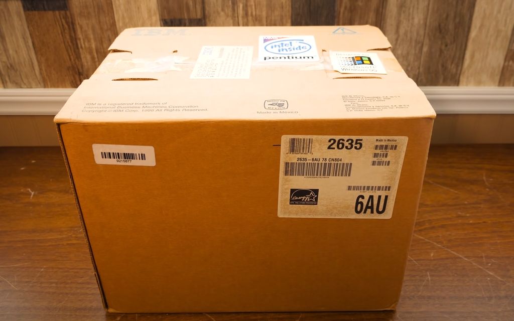 开箱:全新1997年ibm笔记本,cpu 0.166GHz,内存16MB,硬盘3.0GB,系统:...