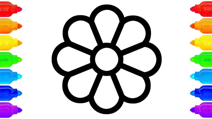 儿童简笔画,几何形状画画