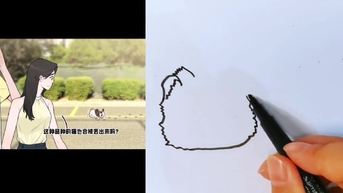 可爱简笔画小猫咪
