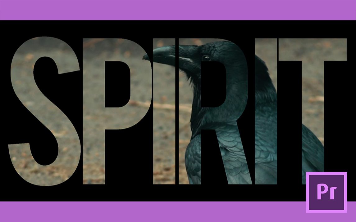 【PR教程】五分钟学会文字镂空效果教程