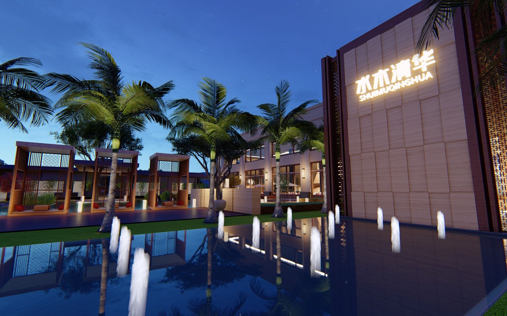 Lumion8.0 毕业设计【水木清华售楼处】