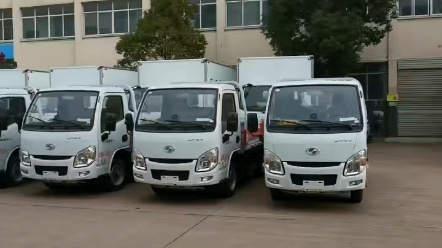 蓝牌跃进气瓶运输车发走