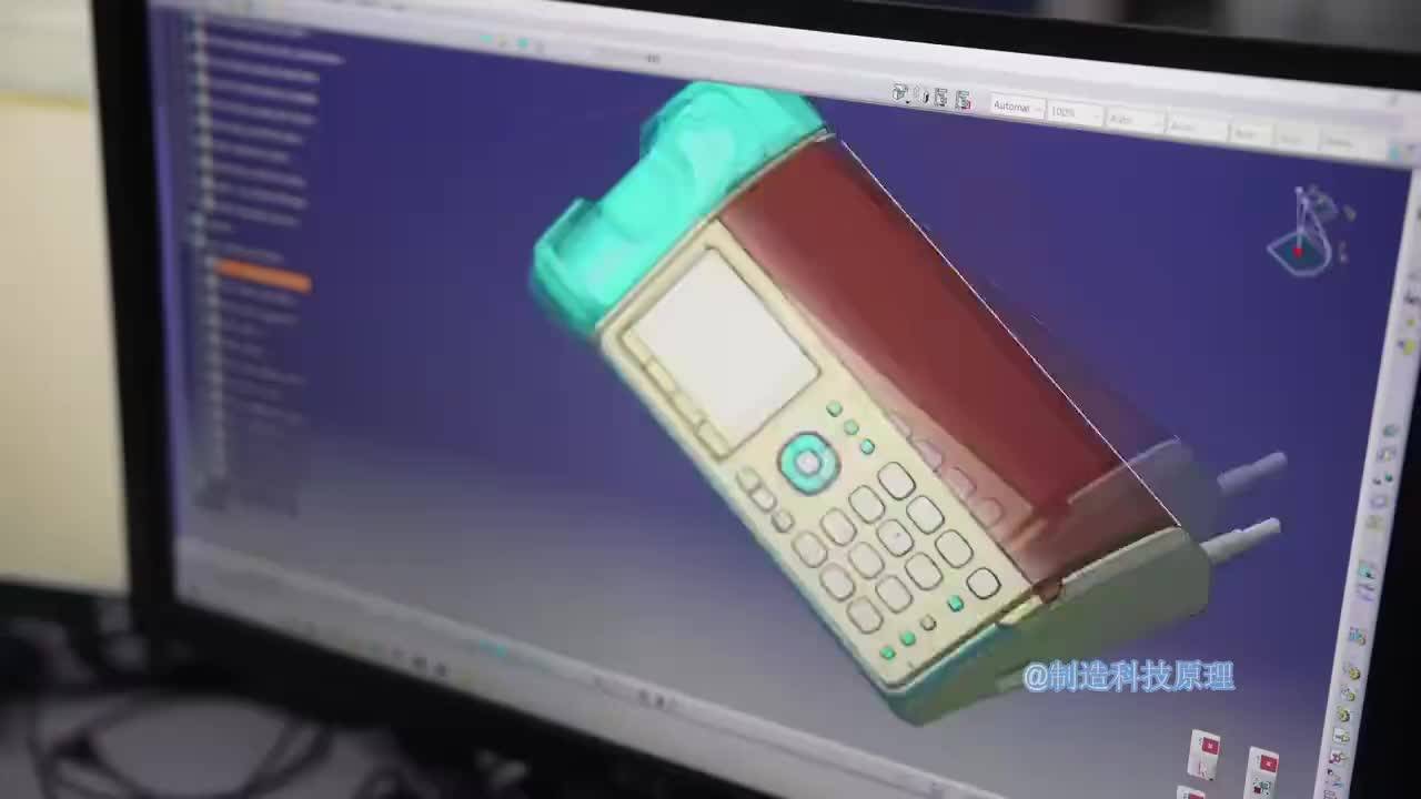 传真机的批量生产过程。世界上最好的传真机制造工厂