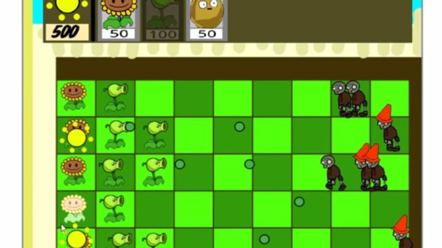我用scratch做了一个植物大战僵尸?