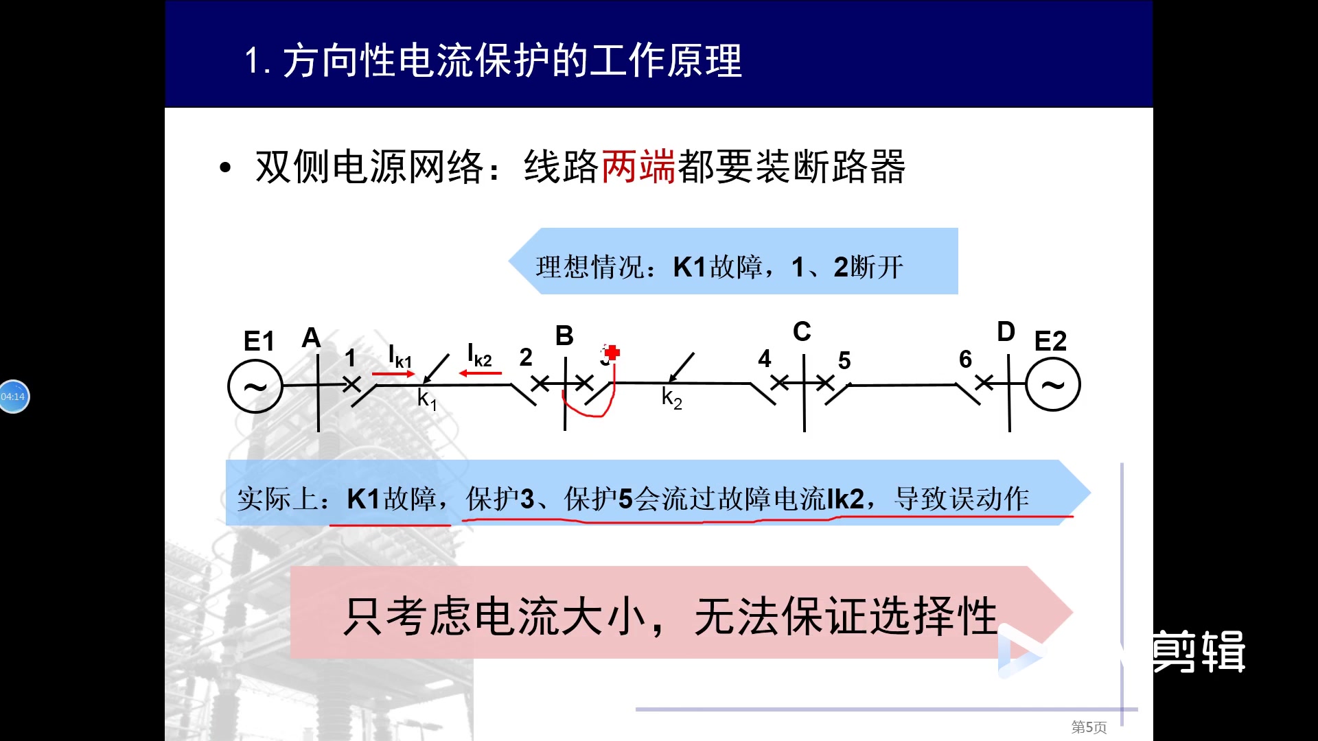 3-6-方向性电流保护概述