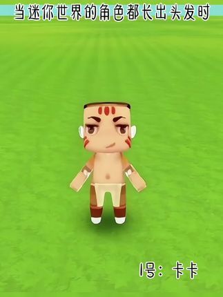 当迷你世界的角色都长出头发时