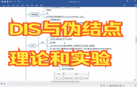 DIS和伪结点的作用及实验