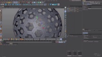 科技感六边形小球建模C4D教程