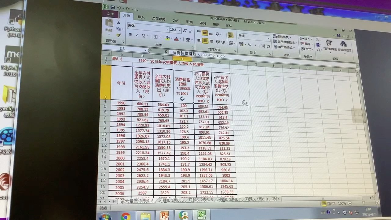 【自用粗糙视频】计量经济学 第六章-自相关 共两次课时4.26/5.7 案例...