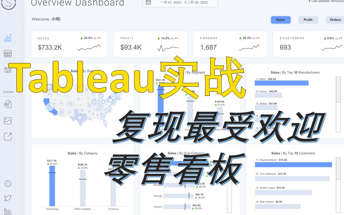 【Tableau实战】08.复现Tableau社区最受欢迎零售看板-TopN条形图