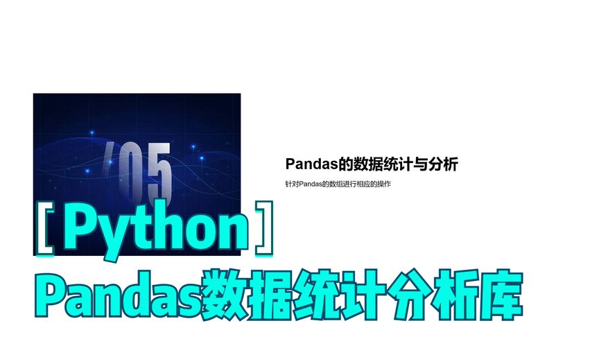 Python数据分析库Pandas的数据统计与分析