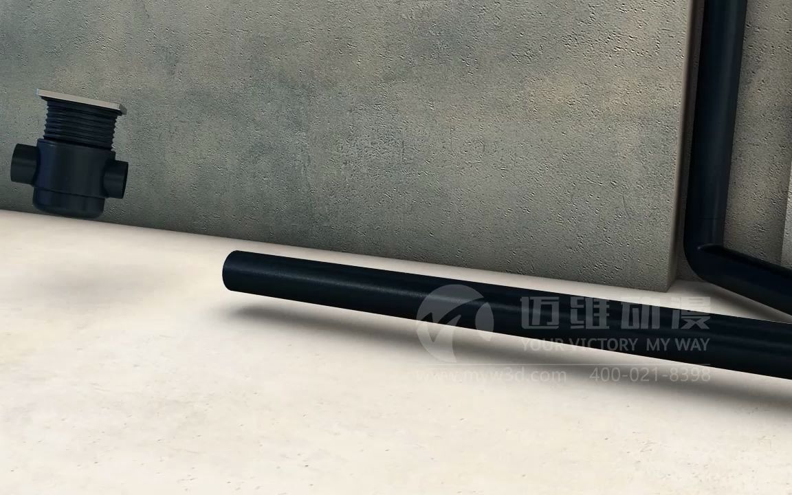 水管管路系统同层排水演示动画-管道行业三维动画-工业动画制作公司