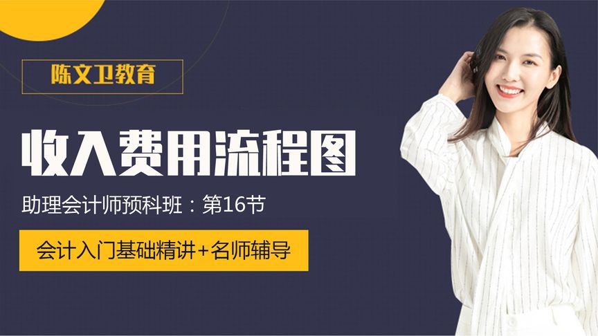 零基础学会计16:收入费用流程图,60分钟精准教学,一招秒懂
