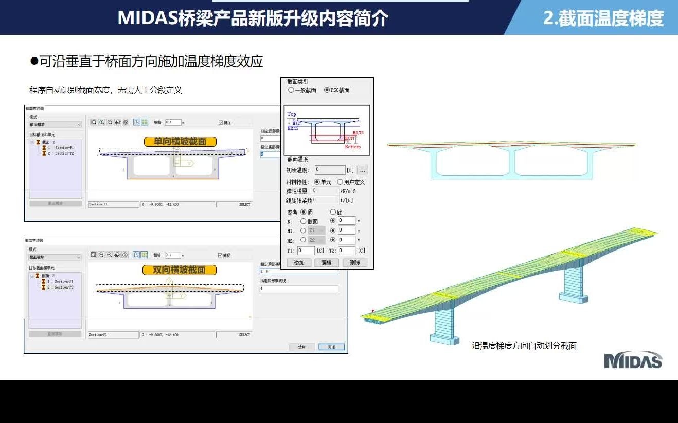 midas Civil对于温度梯度及有效宽度优化功能—李兆阳