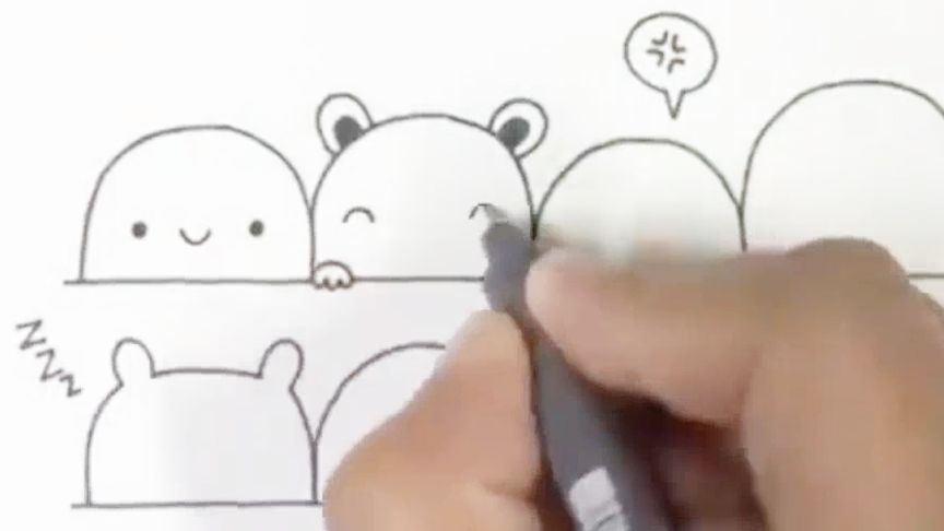 6岁以下小朋友简单易学的画画法,看一遍就会