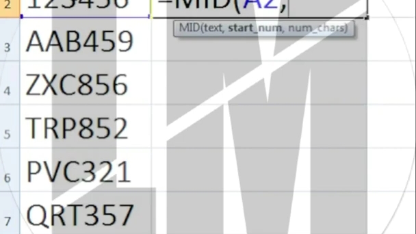 数据录入技能:Excel函数MID的使用,Fiverr录入兼职教程