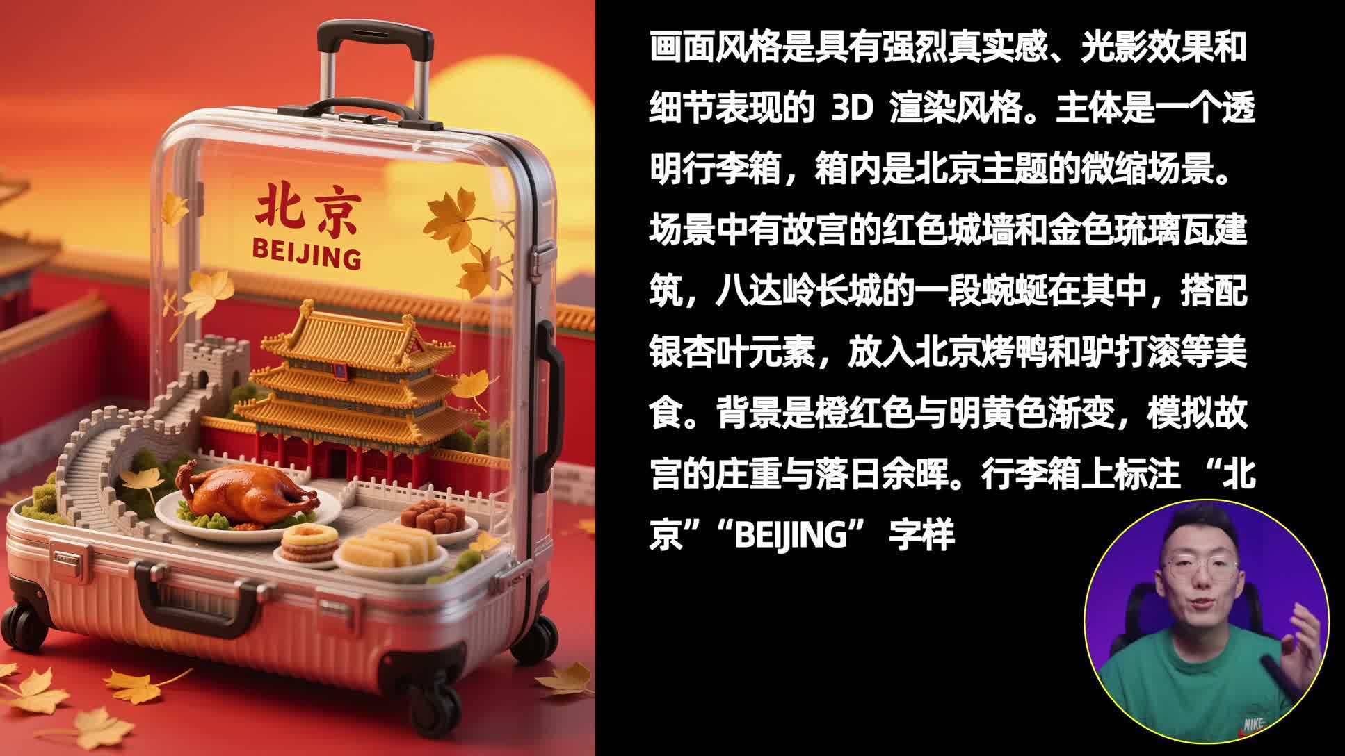 AI教程,城市透明行李箱制作,附提示词 - #AI玩法