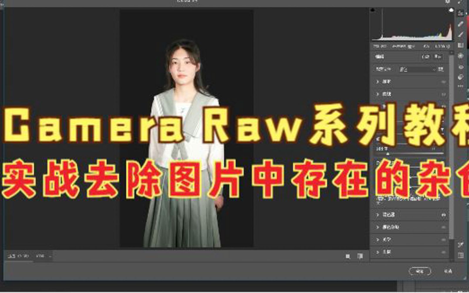 Camera Raw系列教程,ACR减少杂色的讲解,实战去除图片中存在的杂色