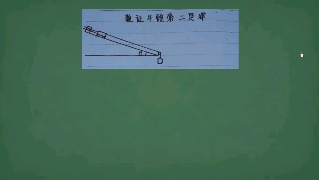 验证牛顿第二定律实验