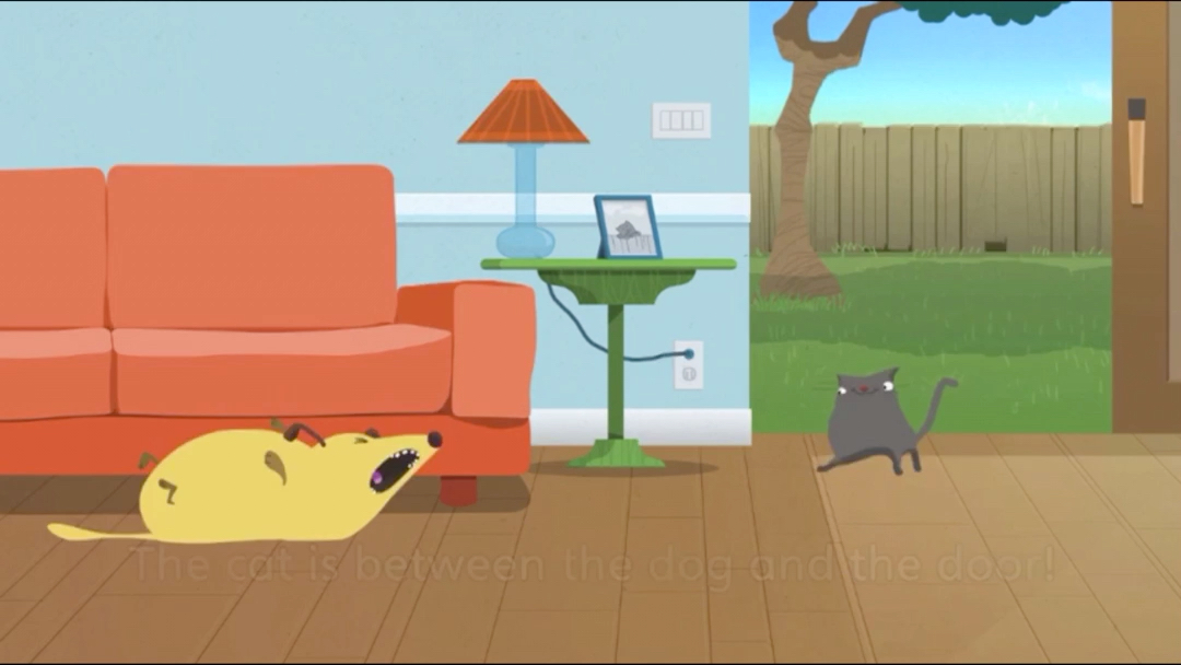 看动画轻松学英语,表示位置介词的用法一,小学初中必会考点