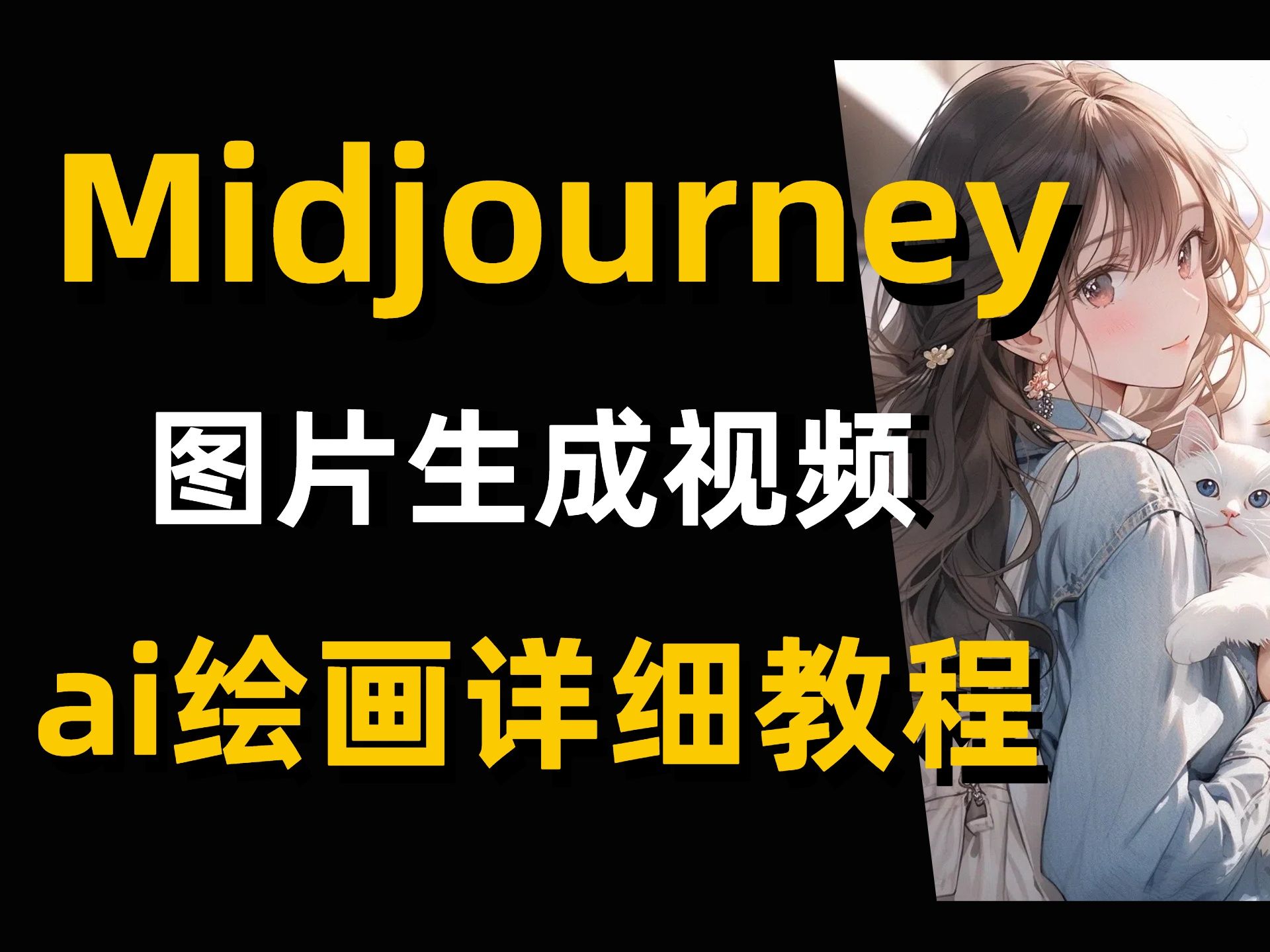 全网爆火的ai绘画教程来了!使用MJ工具绘画,用图片生成视频动态!一键...