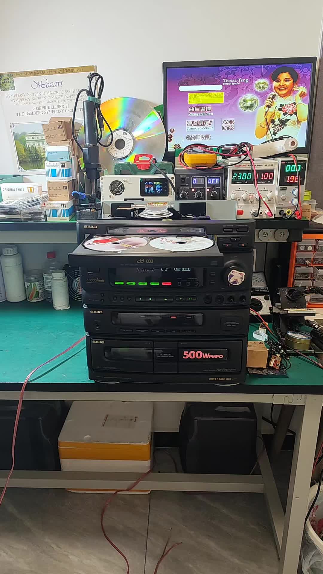 ...CD进出仓皮带及其激光头老化需更换/卡座机械机芯皮带及其电机...