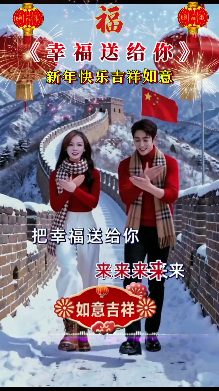 除夕夜, 钟声响起,辞旧迎新,祝福满满。愿你新的一年里,事业有成、...