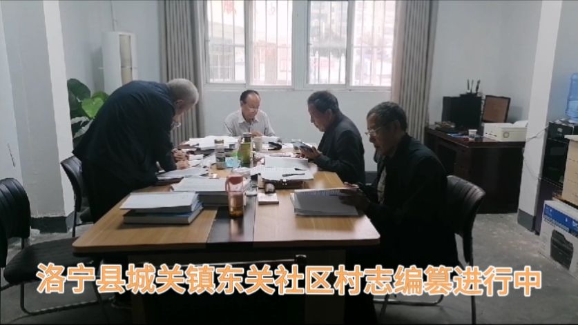 洛宁县城关镇东关社区村志编篡工作正在紧张进行中