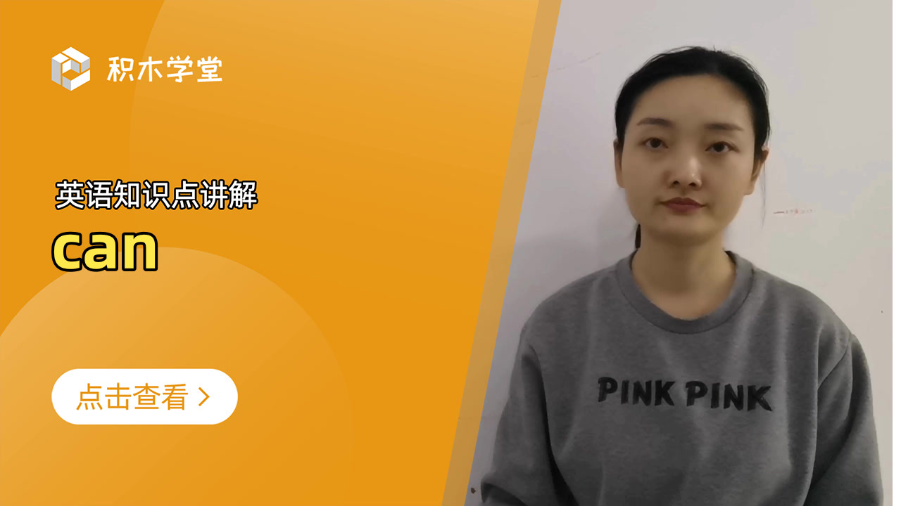 英文知识点讲解 can