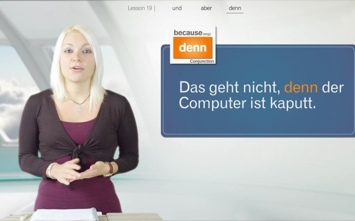 沉浸式德语入门教学(英文授课)37.连词Lesson19-Conj.(And, but, ...