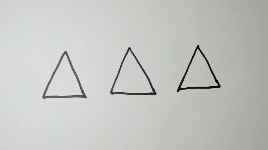 简笔画:三个三角形能画个啥?长见识了!