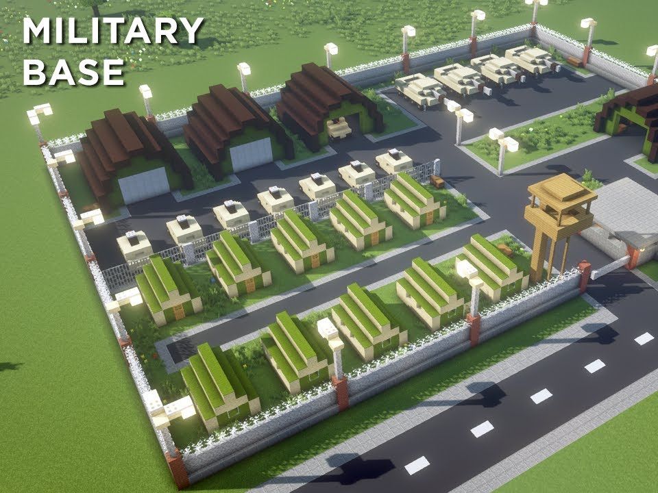 我的世界建筑教程 如何建造一座军事基地