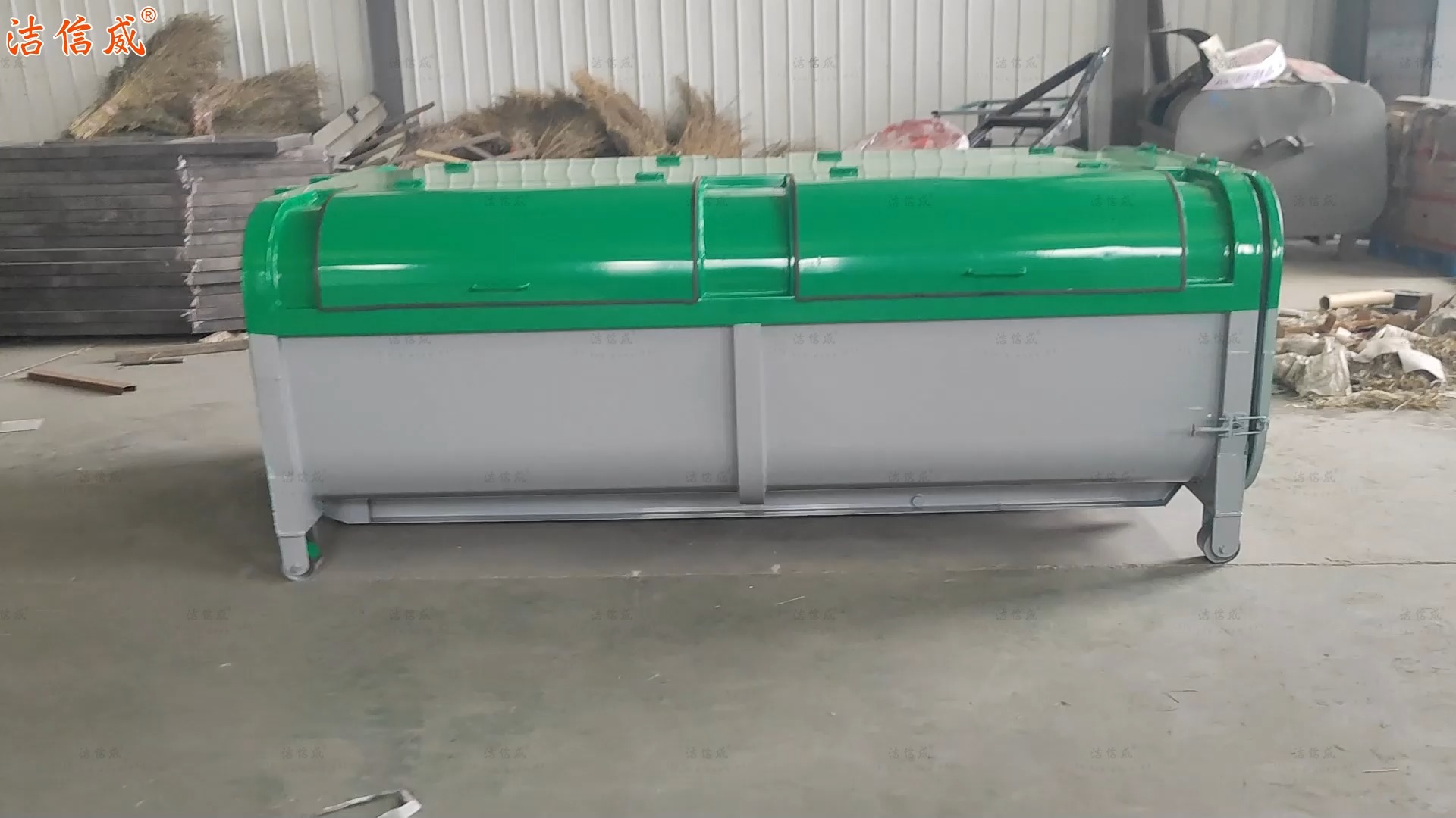 户外3立方5立方垃圾箱 移动环卫挂车3方勾臂箱 街道垃圾投放站